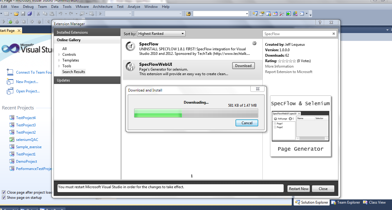 Automated Testing Using Specflow Digital Lab